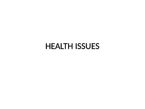 Health Issues | Teaching Resources