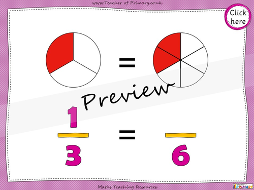 Equivalent Fractions - Year 3 | Teaching Resources