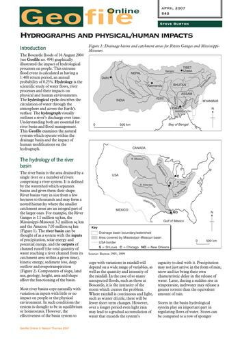 WATER EQ1 Lesson 8 Storm hydrographs Edexcel A Level Geography ...