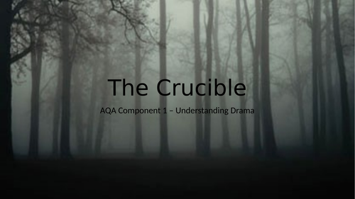 The Crucible POWERPOINT lessons - AQA GCSE Component 1 SOW - | Teaching ...