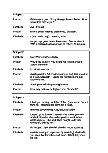 The Crucible POWERPOINT lessons - AQA GCSE Component 1 SOW - | Teaching ...