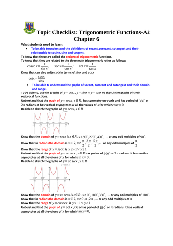 Pure Mathematics A2 New Curriculum | Teaching Resources