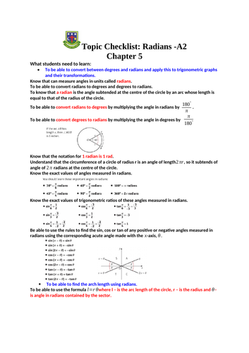 Pure Mathematics A2 New Curriculum | Teaching Resources
