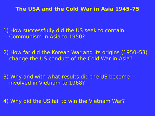 Cold War A-level PowerPoints (AQA, OCR) | Teaching Resources