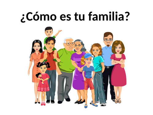 GCSE Spanish AQA Cómo es tu familia? | Teaching Resources