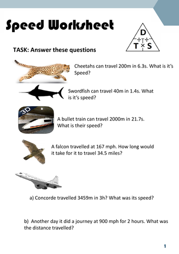 Speed | Teaching Resources
