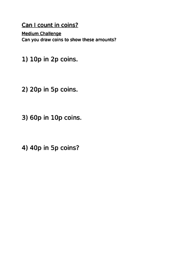 White Rose Maths, Year 1, Summer Block 5, Measurement: Money | Teaching ...