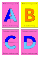 Alphabet Display (Colourful Symmetry letters in different sizes ...