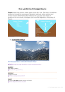 River Landforms of the Upper Course (Waterfalls, Rapids, Valleys ...