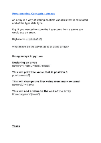 IGCSE computer science programming worksheets | Teaching Resources IGCSE computer science programming worksheets | Teaching Resources