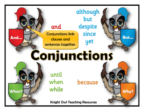 Conjunctions Poster | Teaching Resources