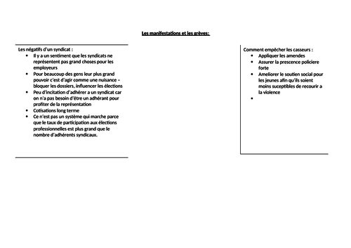 revision notes for ALL themes in AQA french Alevel course | Teaching ...