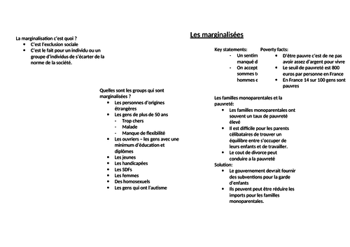 revision notes for ALL themes in AQA french Alevel course | Teaching ...