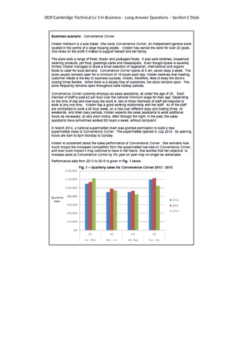 OCR Cambridge Technical Level 3 in Business - Unit 1 - Business ...