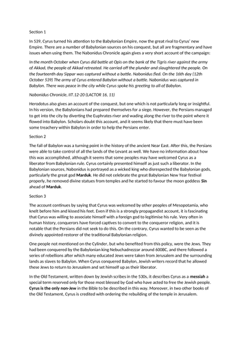 Persian Empire - Cyrus and the conquest of Babylon | Teaching Resources