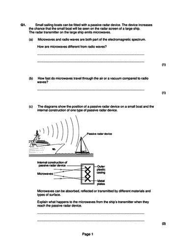 2019 AQA GCSE Physics Waves Communications | Teaching Resources 2019 AQA GCSE Physics Waves Communications | Teaching Resources