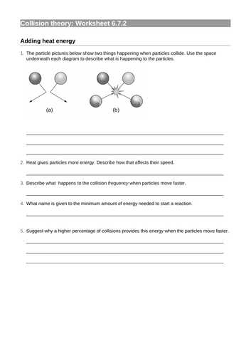 2019 GCSE AQA Chemistry unit 6: Rates of Reaction: Collision Theory ...