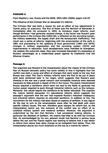 OCR: Russia and its Rulers (1855-1964) - Unit 7 Depth Studies ...