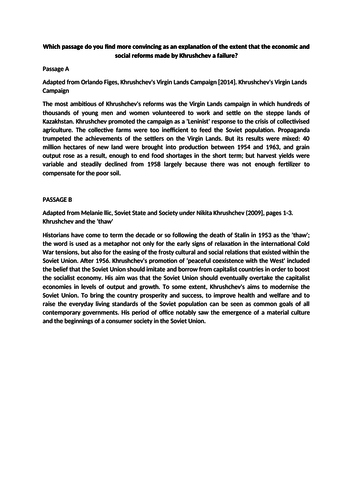 OCR: Russia and its Rulers (1855-1964) - Unit 7 Depth Studies ...