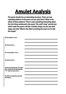 Amulet (Poem) | Teaching Resources