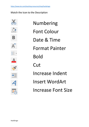 Basic Computing – Intro to Word | Teaching Resources