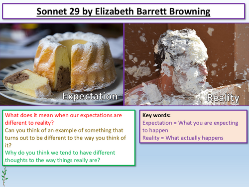 Sonnet 29 Elizabeth Barrett Browning | Teaching Resources