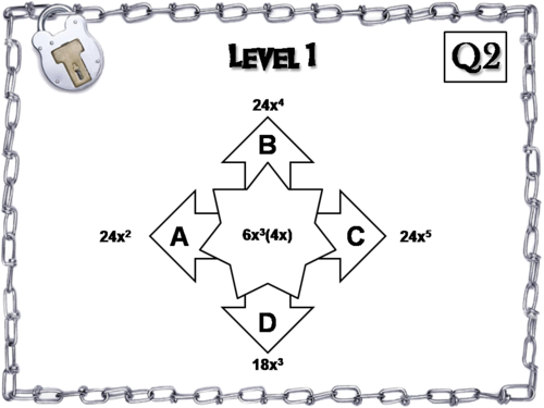 Multiplying and Dividing Monomials Activity: Escape Room Math ...