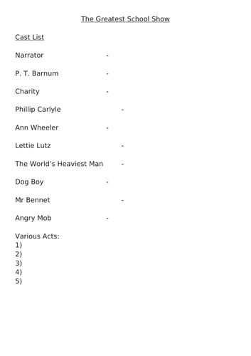 The Greatest School Show Year 6 Leaver's Script | Teaching Resources