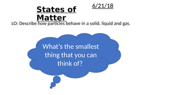 States of Matter - Year 7 | Teaching Resources