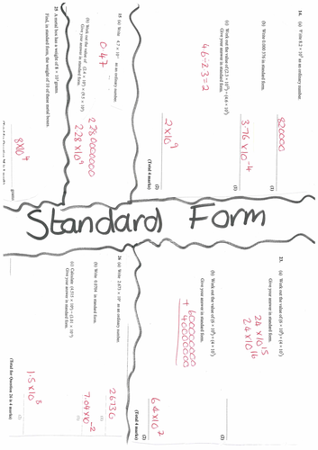 GCSE Maths Exam revision A3 topic sheets | Teaching Resources
