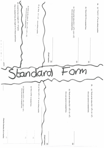 GCSE Maths Exam revision A3 topic sheets | Teaching Resources