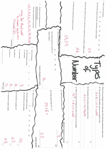 GCSE Maths Exam revision A3 topic sheets | Teaching Resources