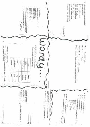 GCSE Maths Exam revision A3 topic sheets | Teaching Resources