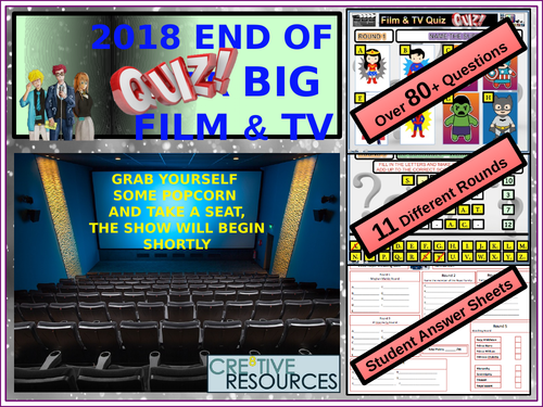 End of Year Film and Media Quiz | Teaching Resources