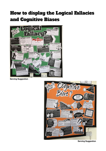 Logical Fallacies and Cognitive Biases Display Pack (Philosophy ... Logical Fallacies and Cognitive Biases Display Pack (Philosophy ...