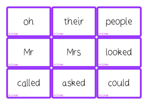 Phase 5 tricky word cards | Teaching Resources