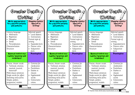 Y6 Greater Depth Writing Bookmark | Teaching Resources