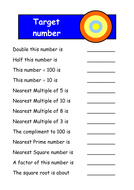 Target Number | Teaching Resources