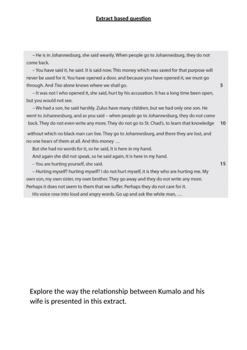 Cry, the Beloved Country SoW 30 lessons | Teaching Resources