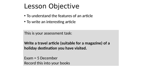 Year 8 Travel Writing SOW | Teaching Resources