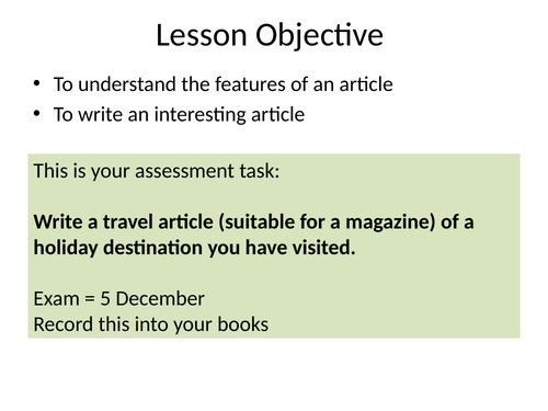 Year 8 Travel Writing SOW | Teaching Resources