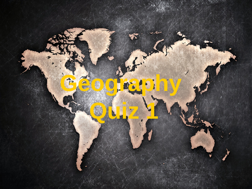 Geography Quiz | Teaching Resources