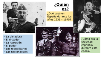 KS5 Spanish: Civil War & Franco's Dictatorship | Teaching Resources