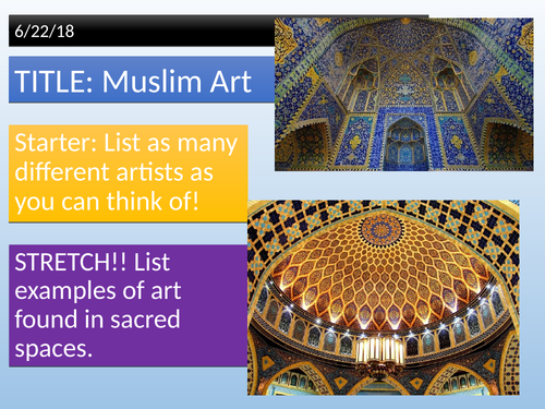 Muslim Art | Teaching Resources