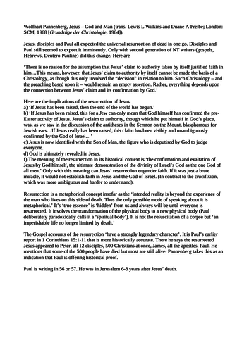 The Person of Jesus Christ Christology | Teaching Resources