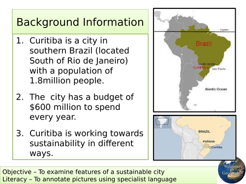 Future Cities - L9 -Curitiba A Sustainable City | Teaching Resources