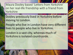 Love and Relationships Letters From Yorkshire | Teaching Resources
