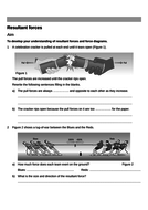 2019 AQA GCSE Physics Forces parallelogram of forces | Teaching Resources