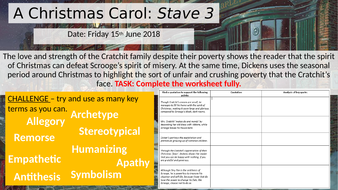 A Christmas Carol Stave 3 | Teaching Resources