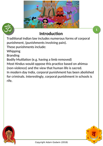 Corporal Punishment - Hindu Views (GCSE RS - Hinduism - Religion, Crime ...